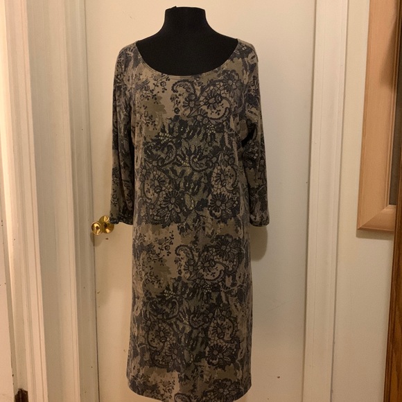Kate & Mallory | Dresses | Kate Mallory Black Green And Cream Color ...